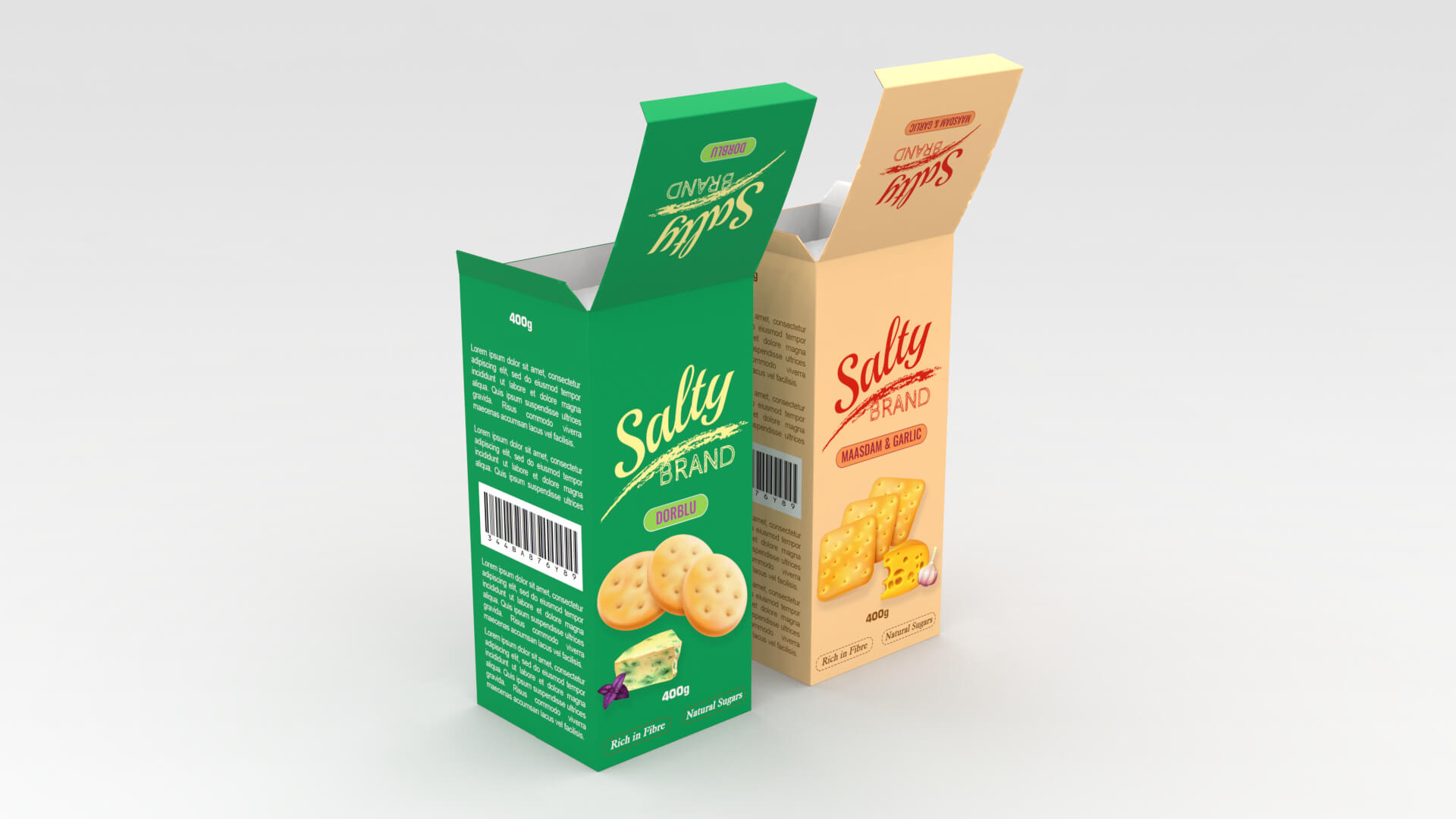 Cookies Box - Snacks 3D Model by Trish