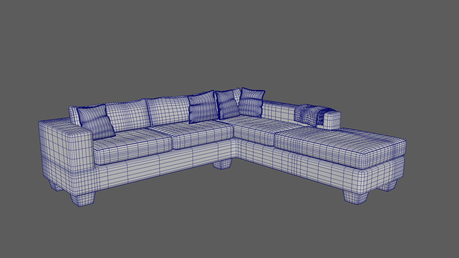 Corner Couch - Corner Sofa 3D Model by Trish
