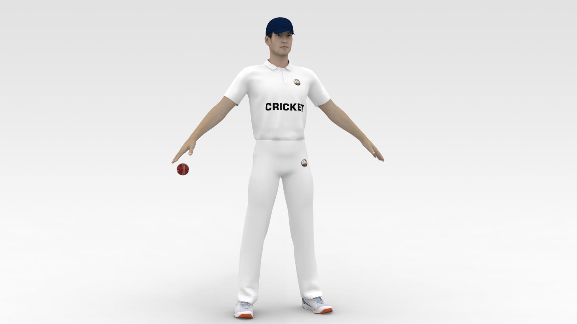 Cricket Bowler V2 - 3D Model by Trish