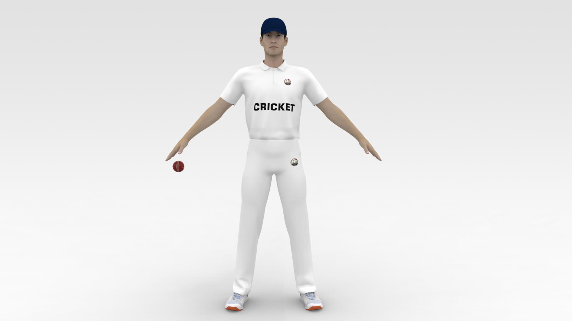 Cricket Bowler V2 - 3D Model by Trish