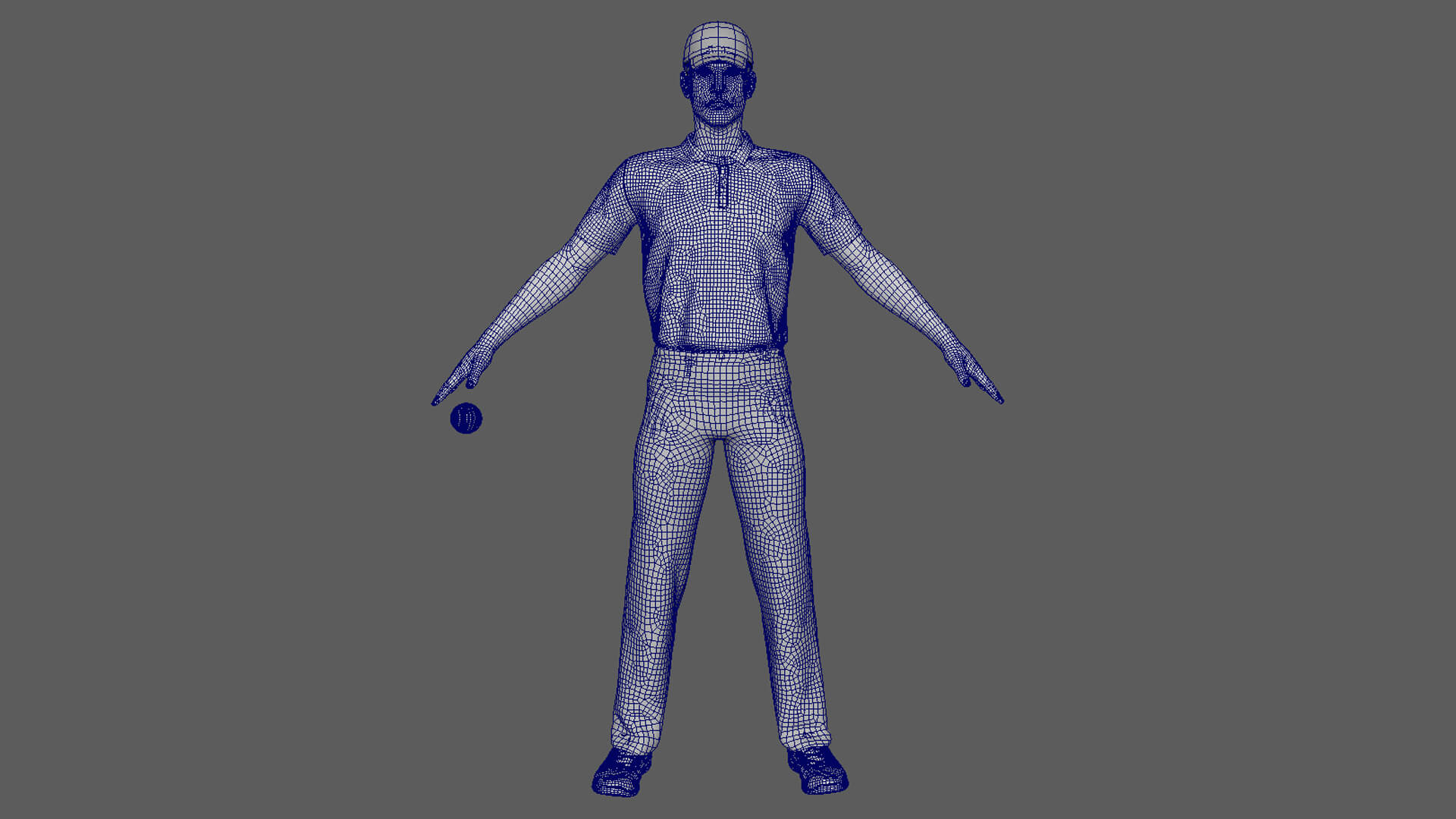 Cricket Bowler V2 - 3D Model by Trish