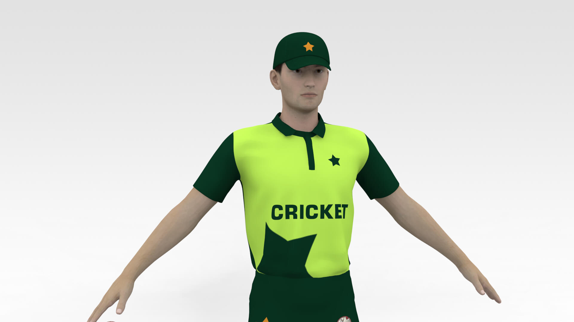 Cricket Bowler V3 - 3D Model by Trish