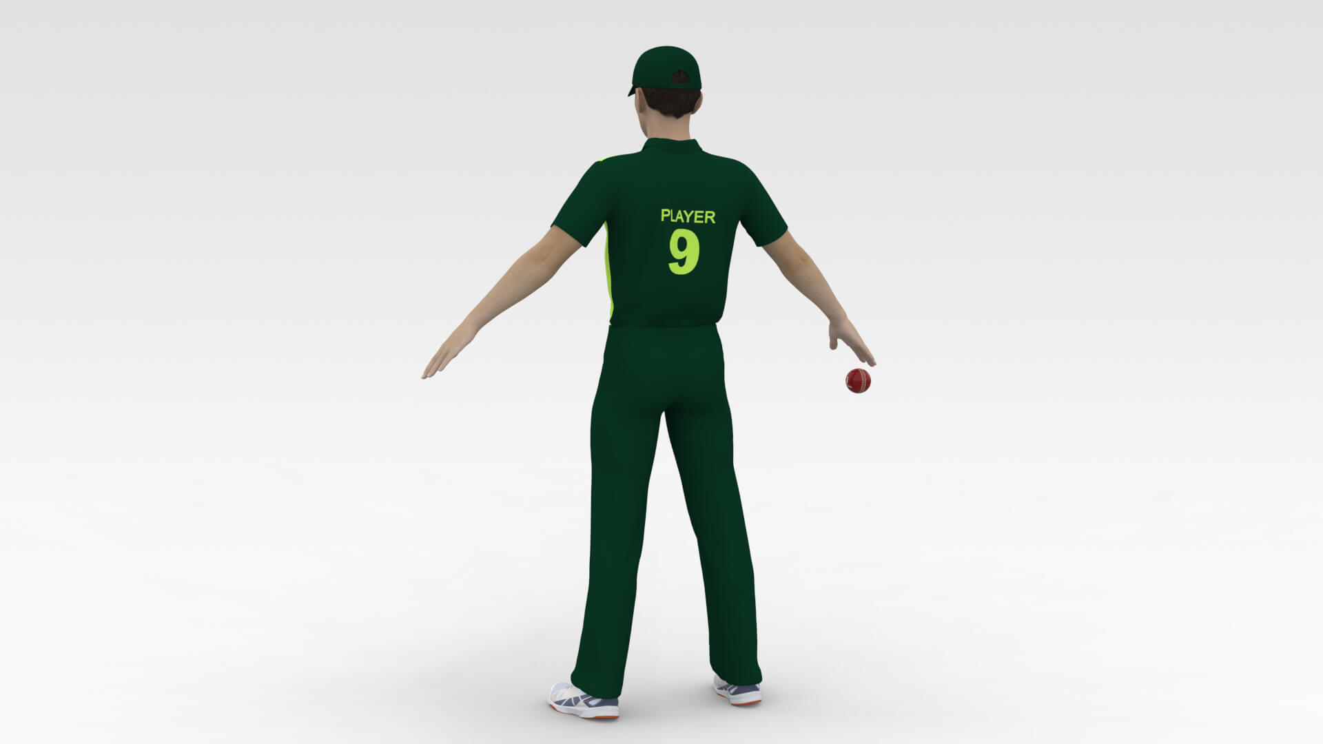 Cricket Bowler V3 - 3D Model by Trish