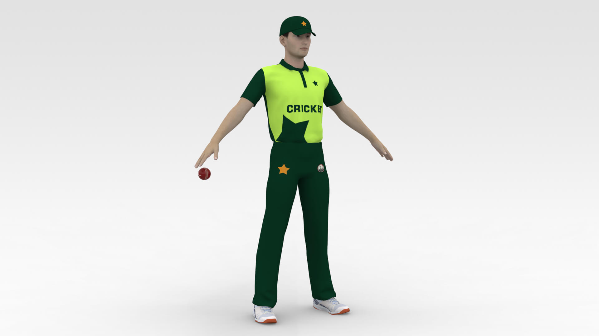 Cricket Bowler V3 - 3D Model by Trish
