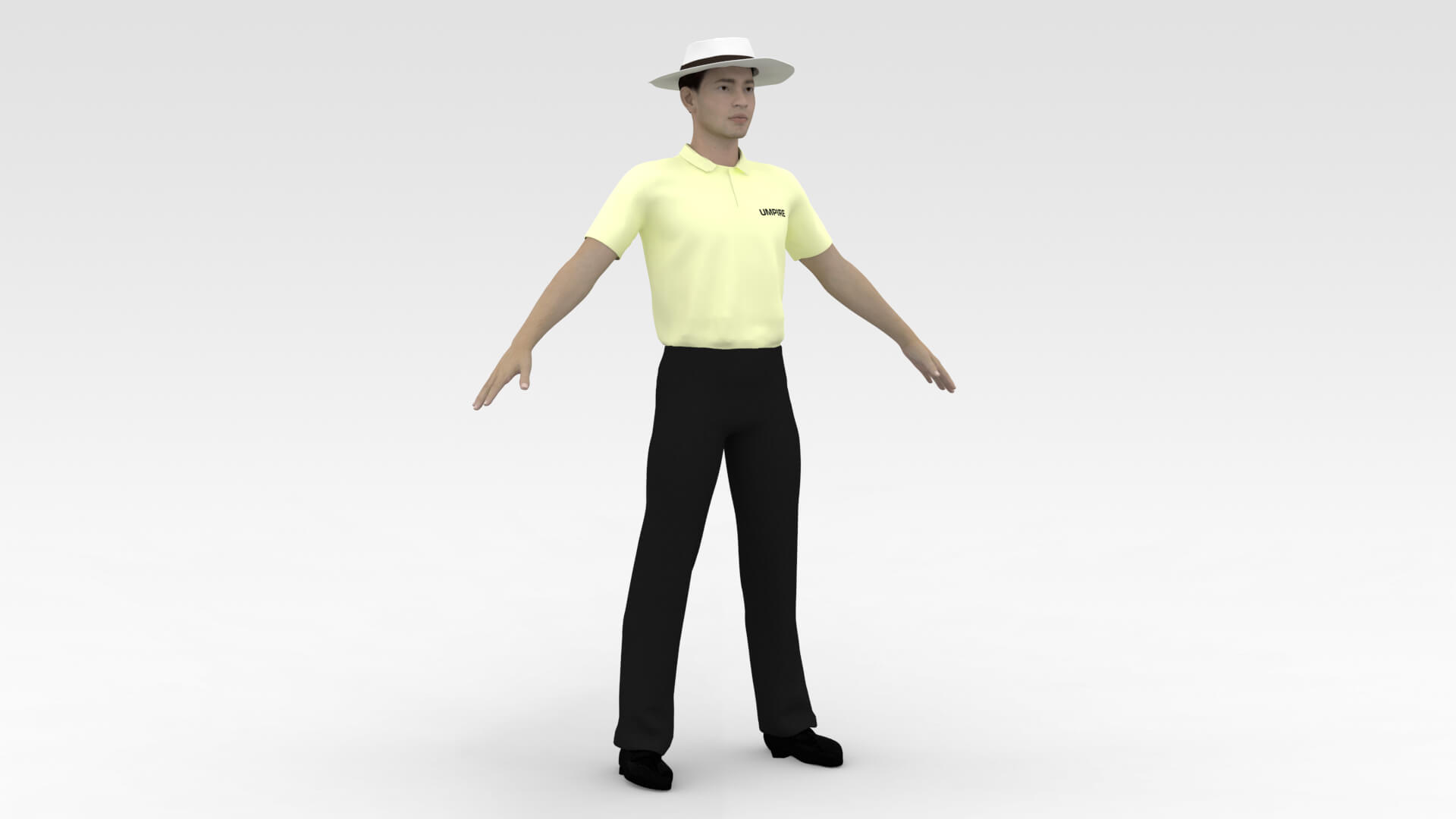 Cricket Umpire V3 - 3D Model by Trish