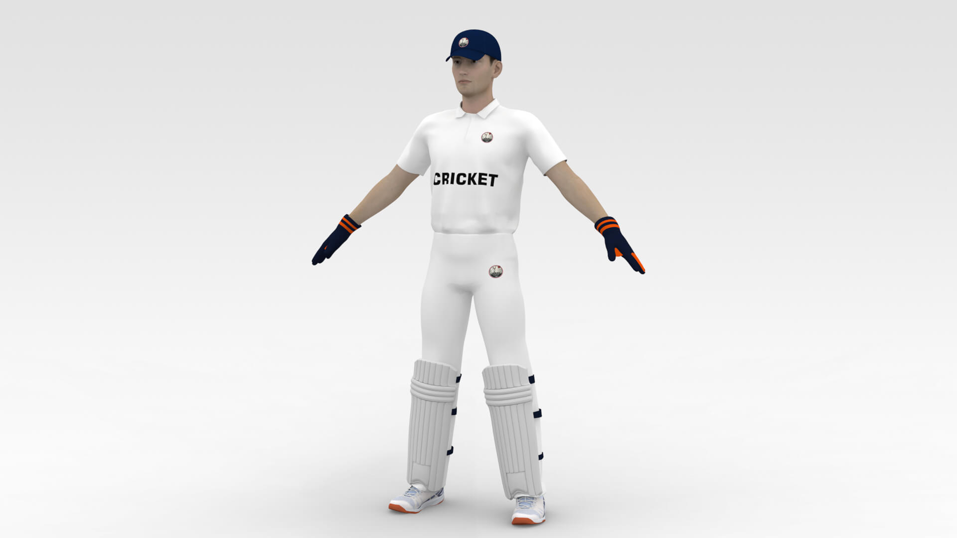 Cricket Wicket Keeper V2 - 3D Model by Trish
