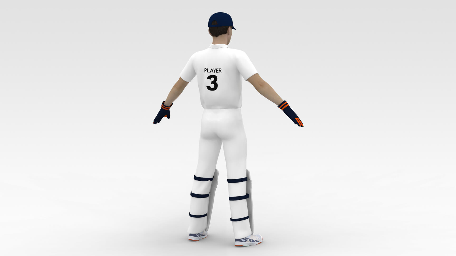 Cricket Wicket Keeper V2 - 3D Model by Trish