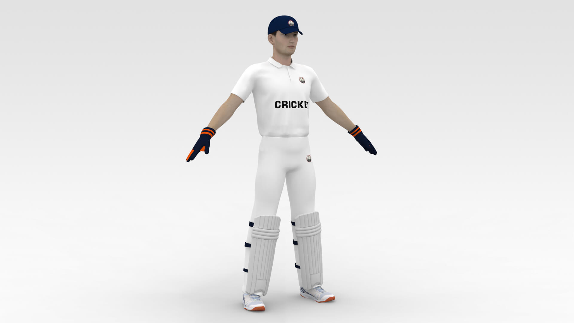 Cricket Wicket Keeper V2 - 3D Model by Trish