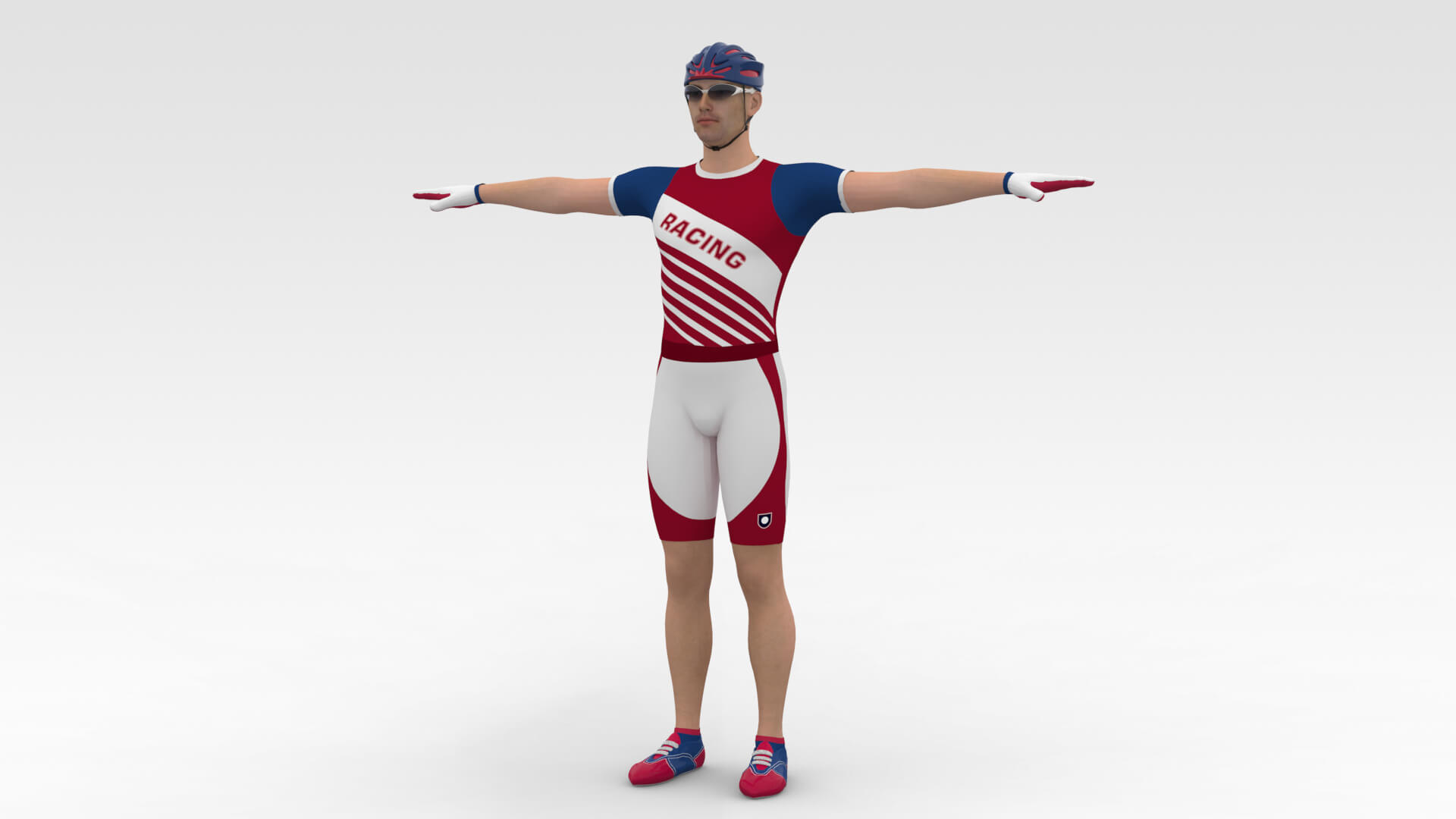 Cyclist - Bicyclist 3D Model by Trish