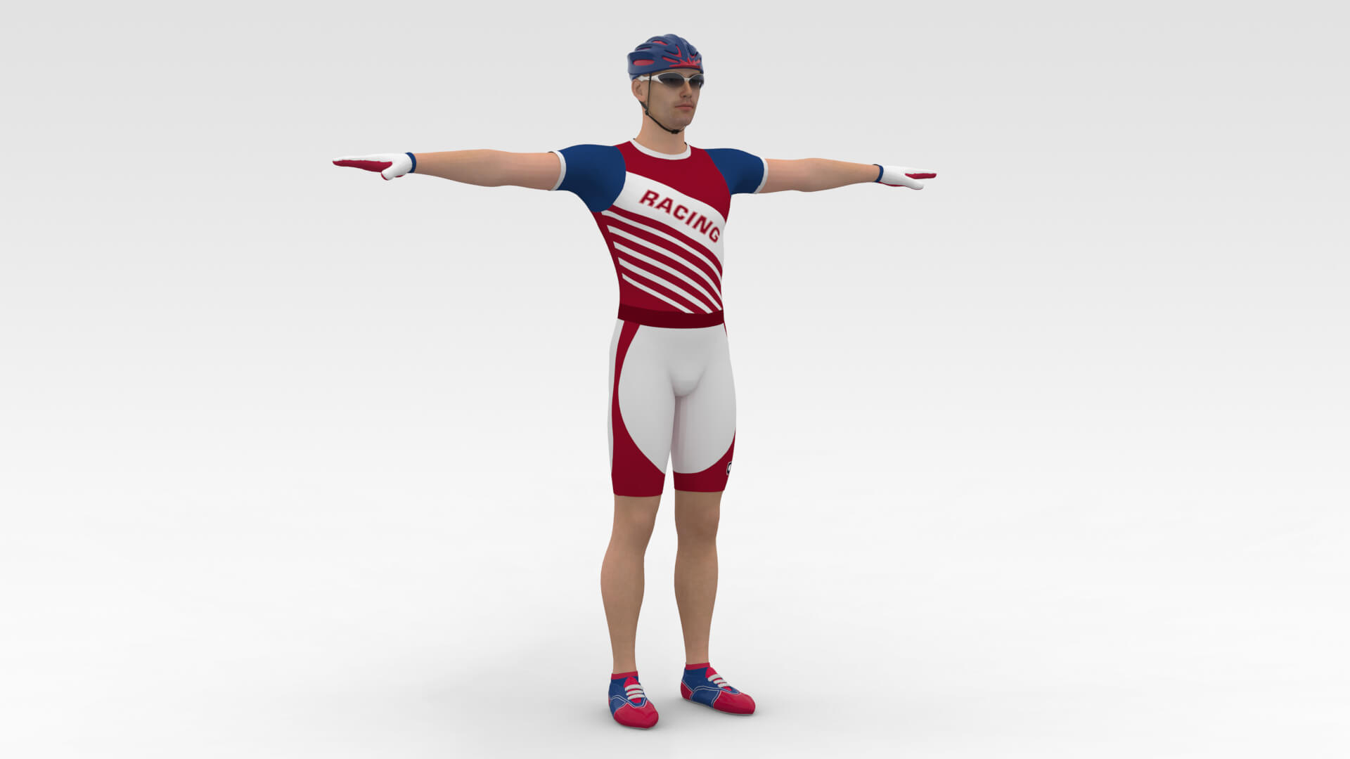 Cyclist - Bicyclist 3D Model by Trish