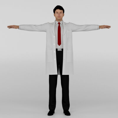 Doctor - Male Doctor 3D Model by Trish