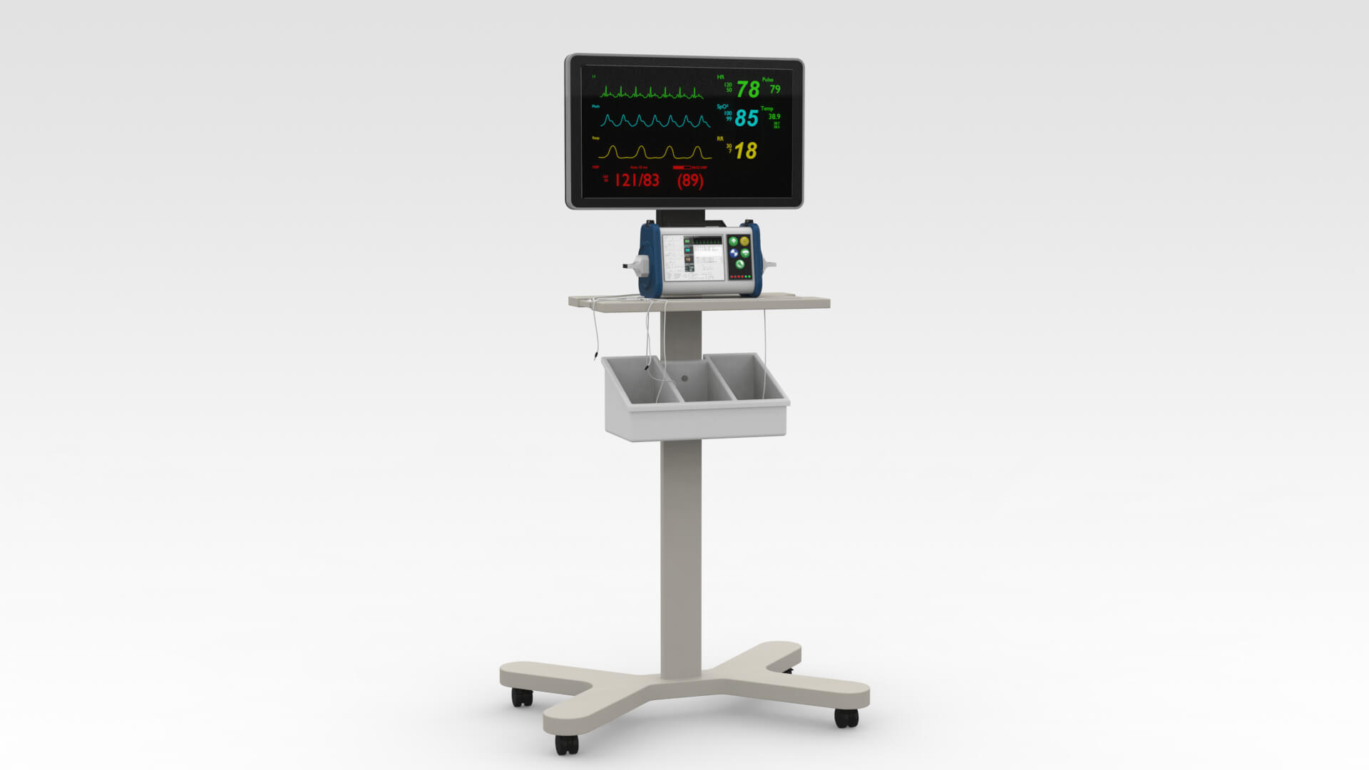 Ecg Machine Equipment - 3D Model by Trish