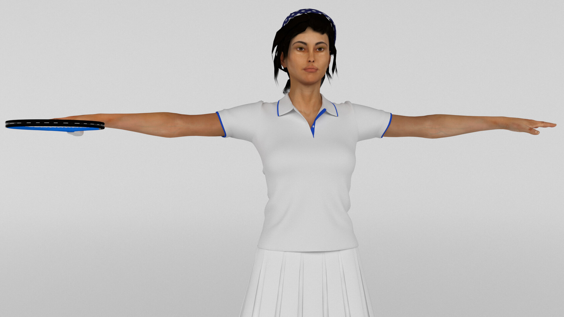 Female Tennis Player - 3D Model by Trish