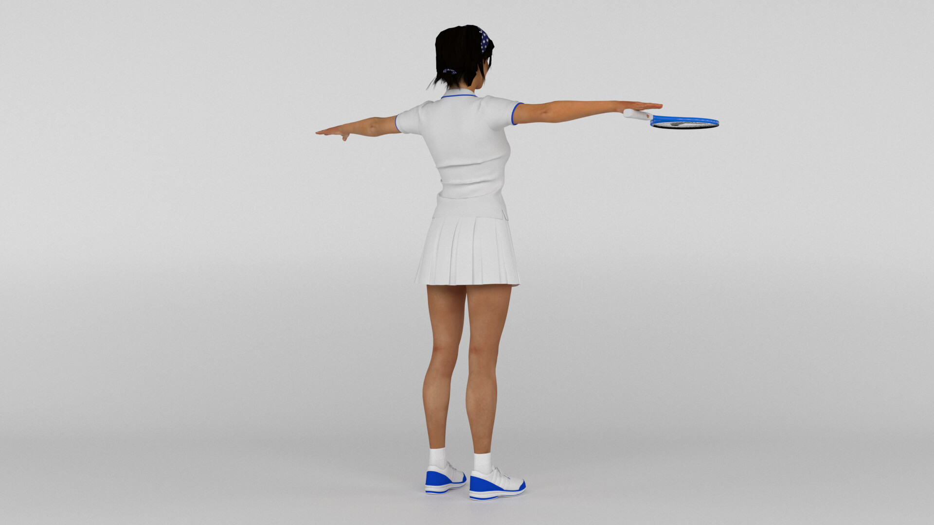 Female Tennis Player - 3D Model by Trish