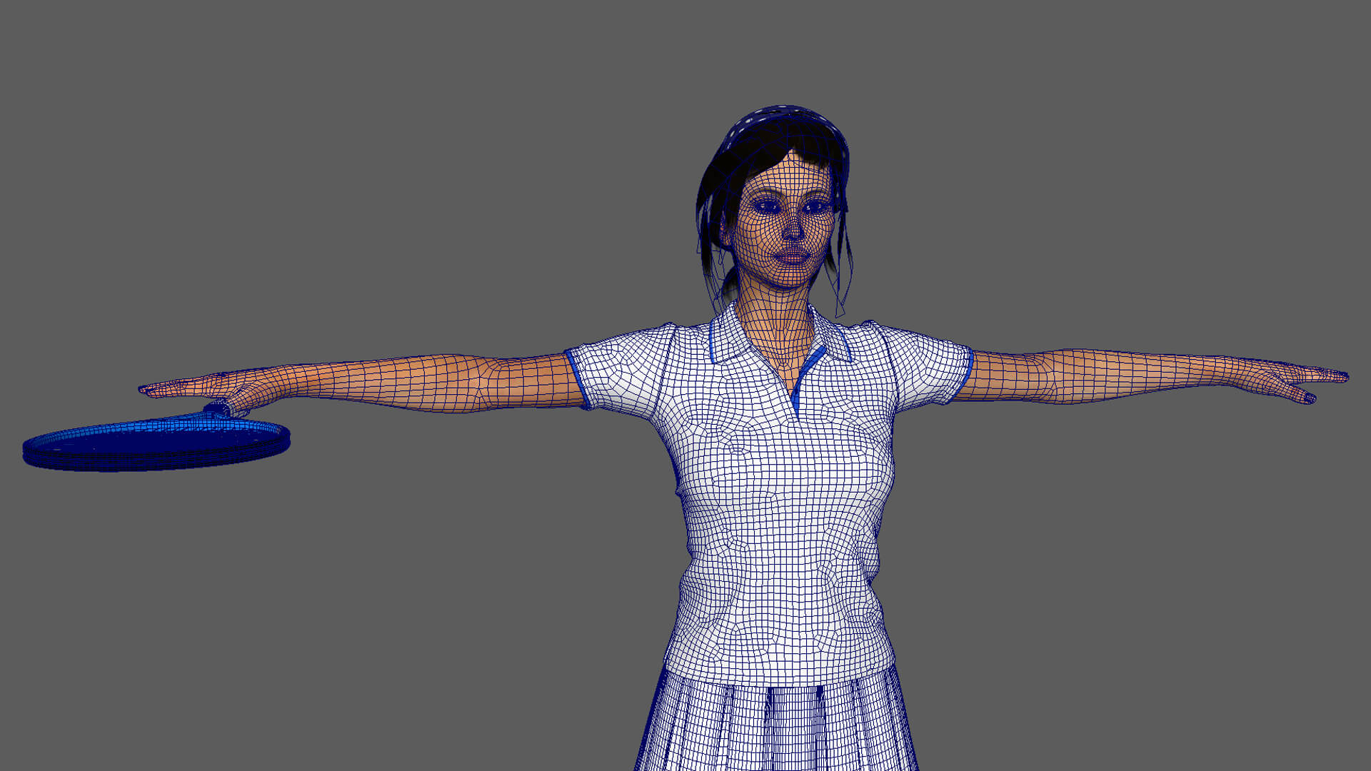 Female Tennis Player - 3D Model by Trish