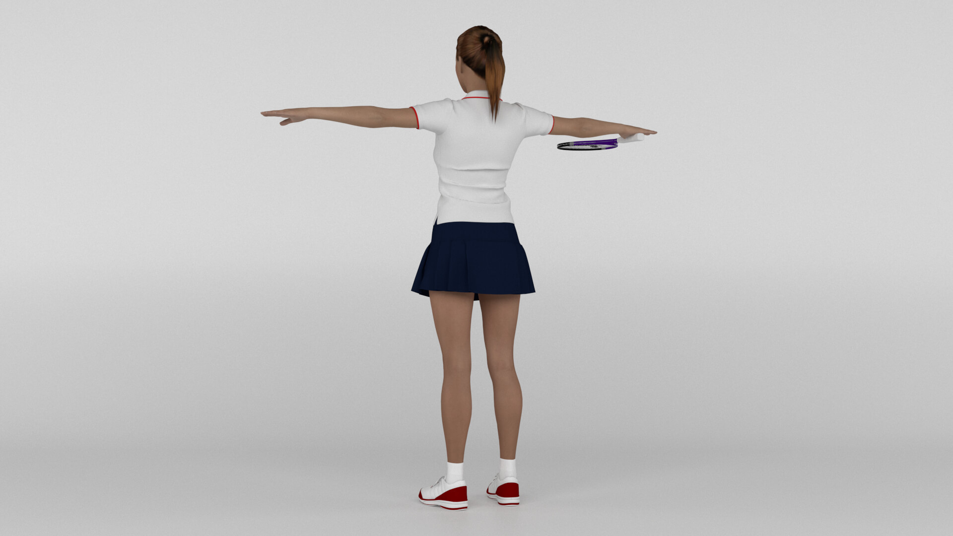 Female Tennis Player - 3D Model by Trish