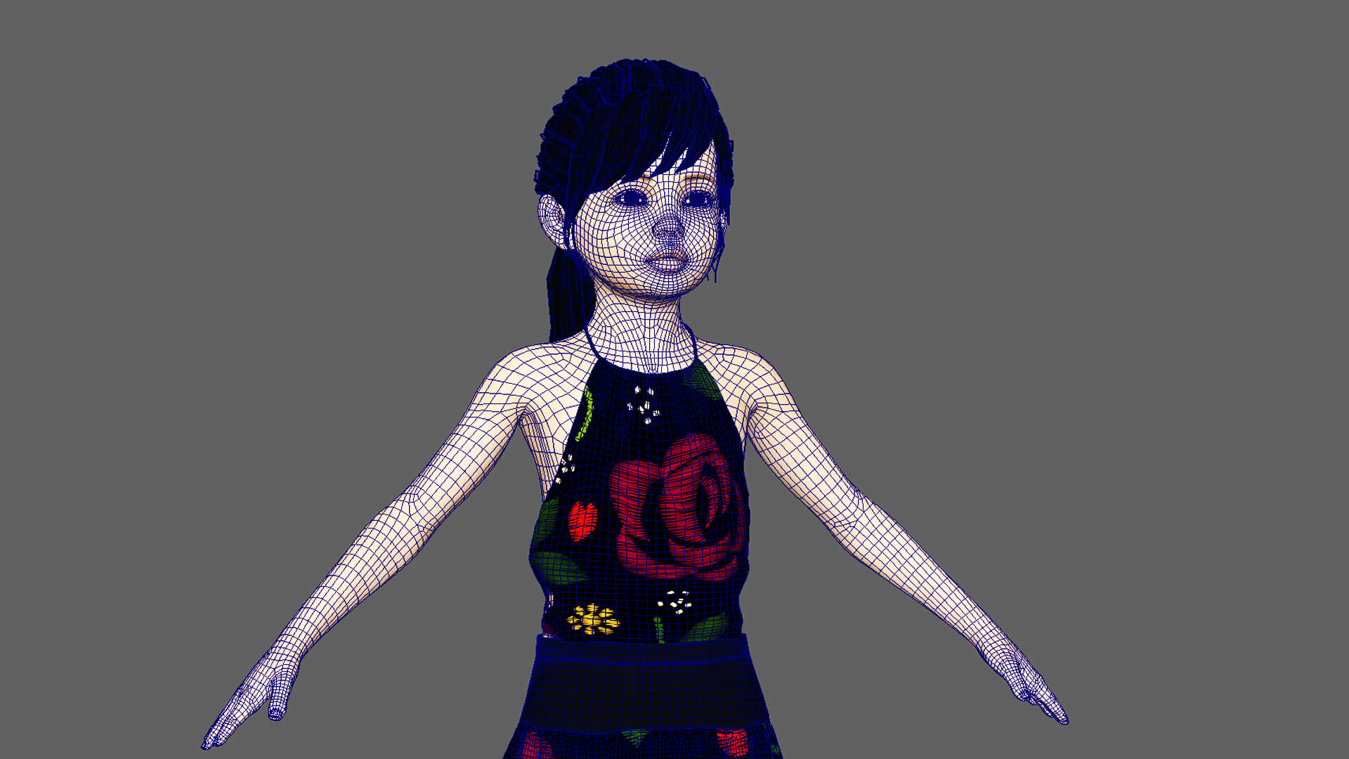 Girl Child - Character 3D Model by Trish