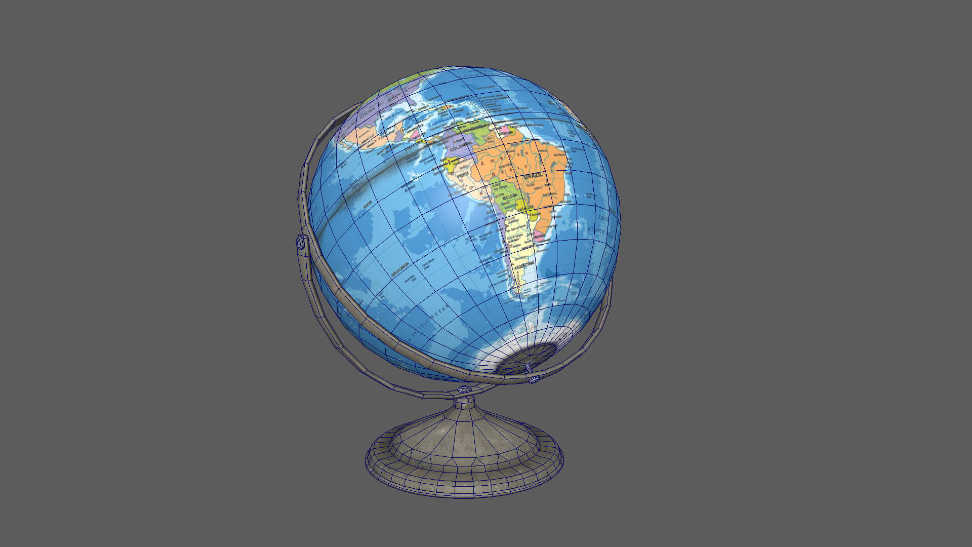 Globe - Geographic 3D Model by Trish