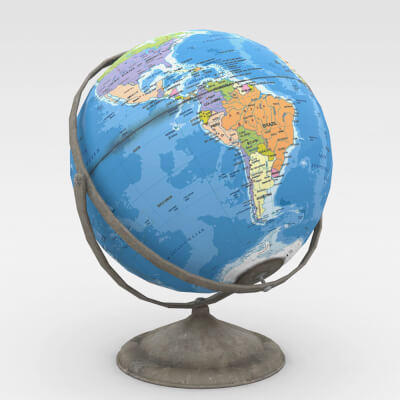 Globe - Geographic 3D Model by Trish