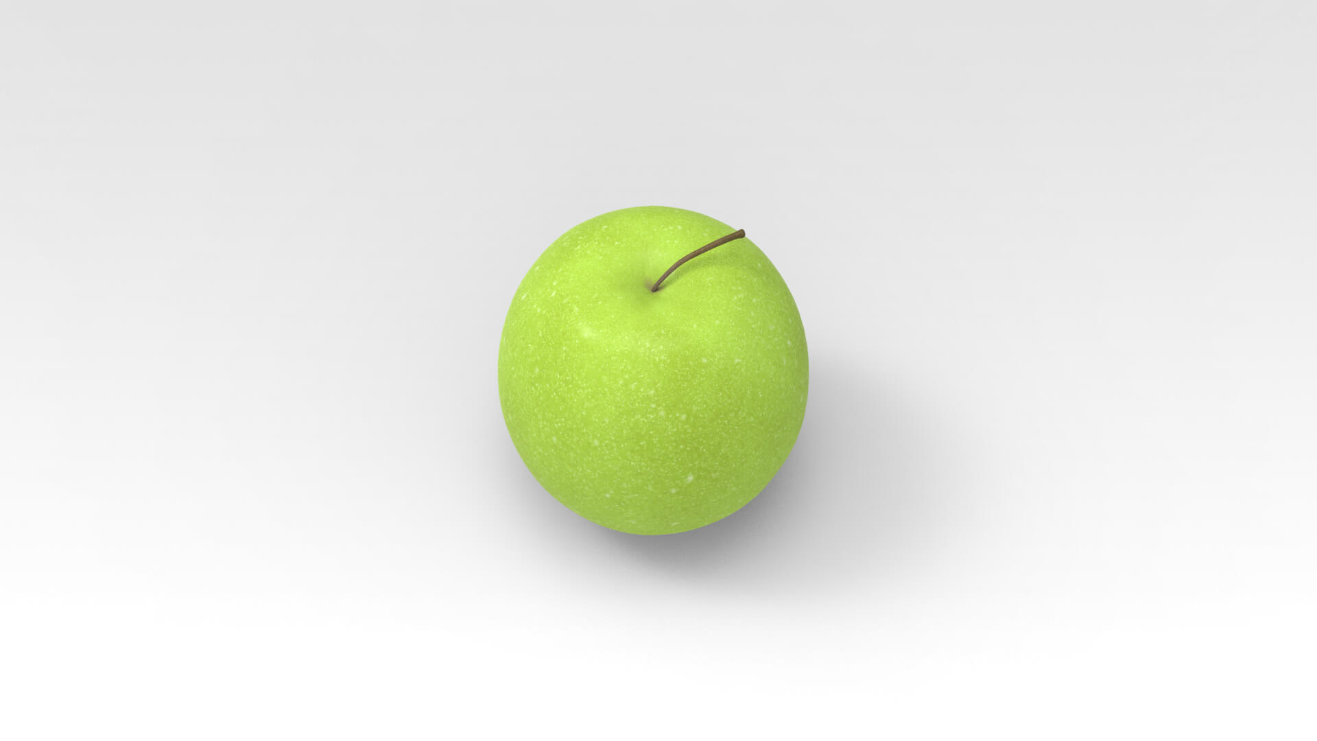 Green Apple - Fruits 3D Model by Trish
