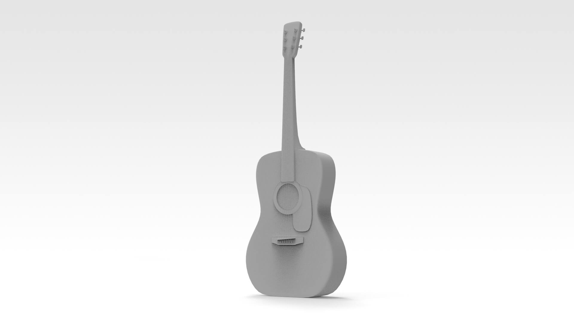 Guitar - Musical Instrument 3D Model by Trish