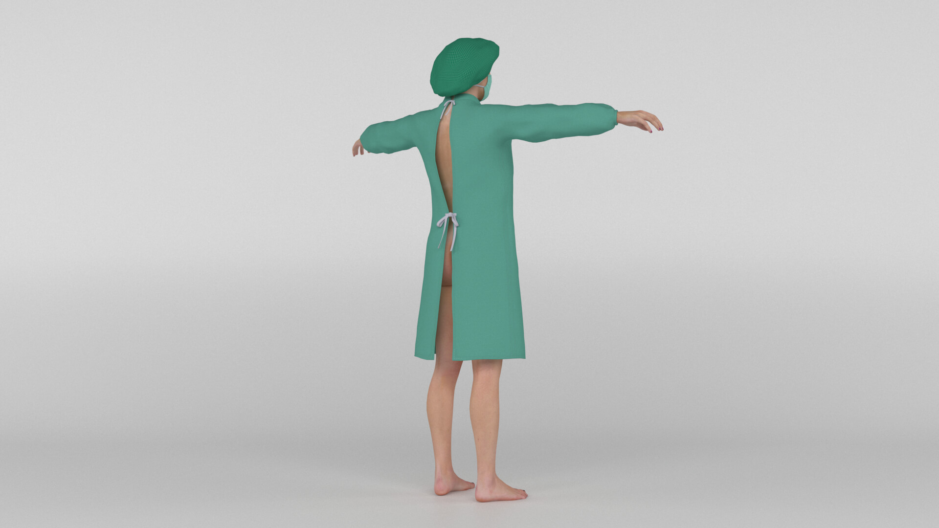 Hospital Patient - 3D Model by Trish