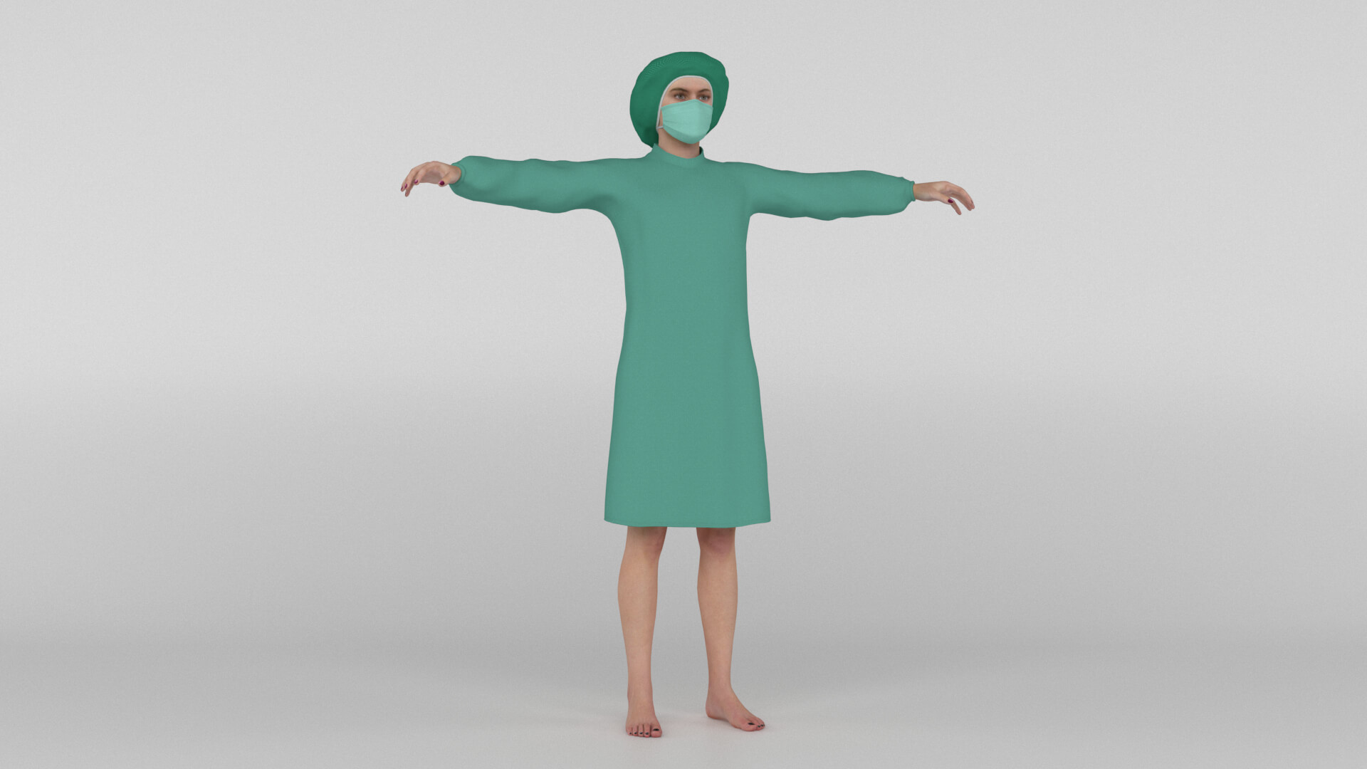 Hospital Patient - 3D Model by Trish