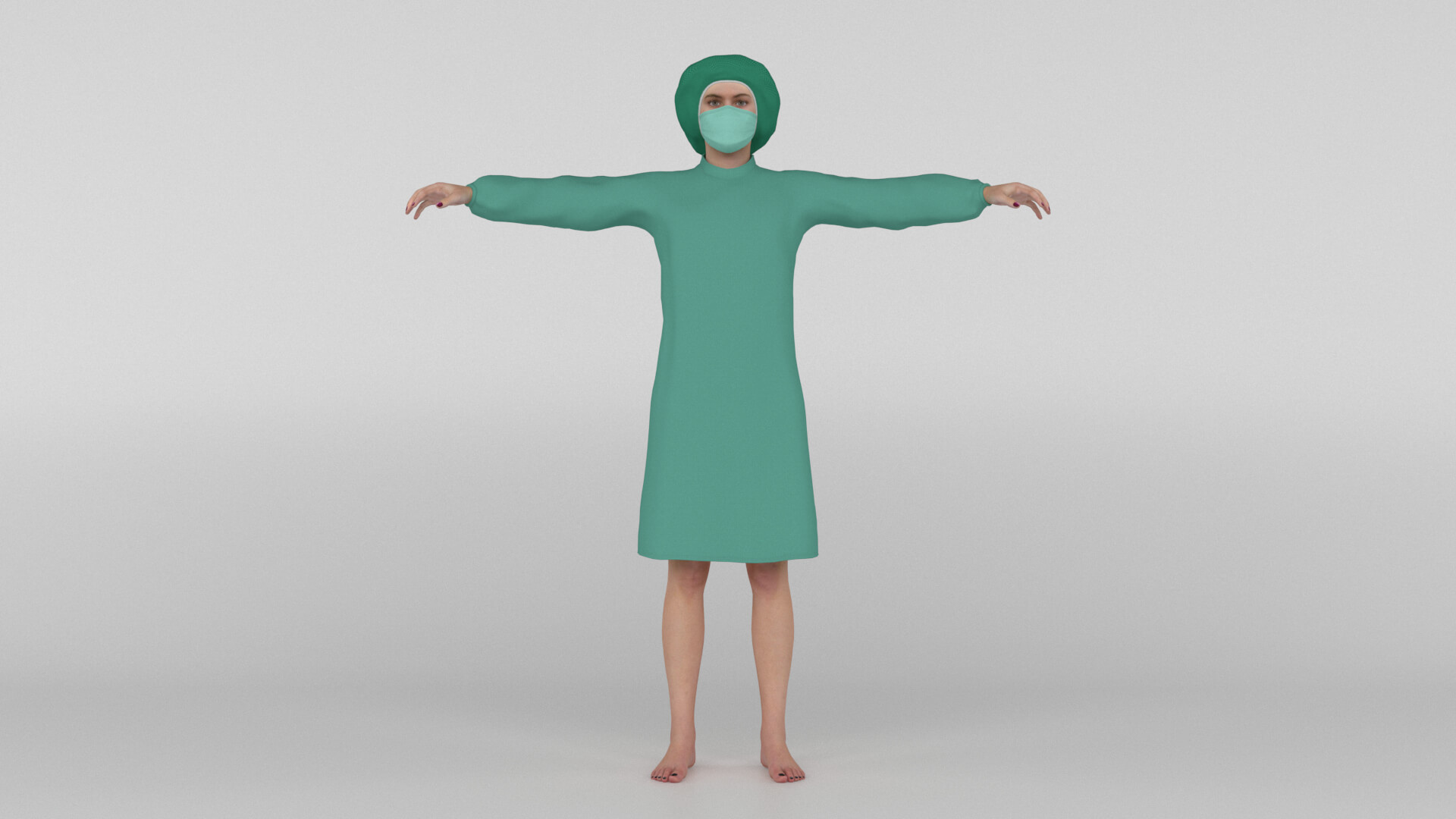 Hospital Patient - 3D Model by Trish