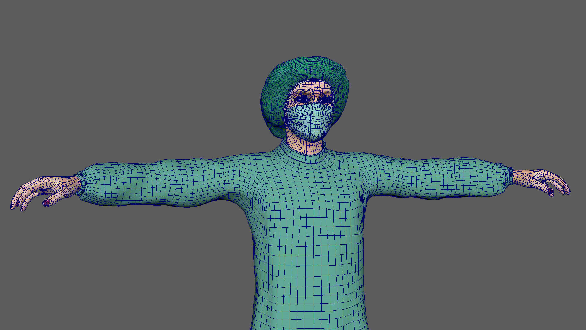 Hospital Patient - 3D Model by Trish