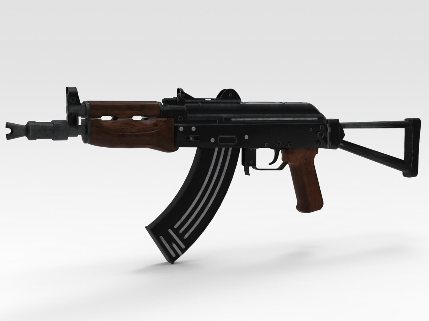 Machine Gun AK47 - 3D Model by Trish