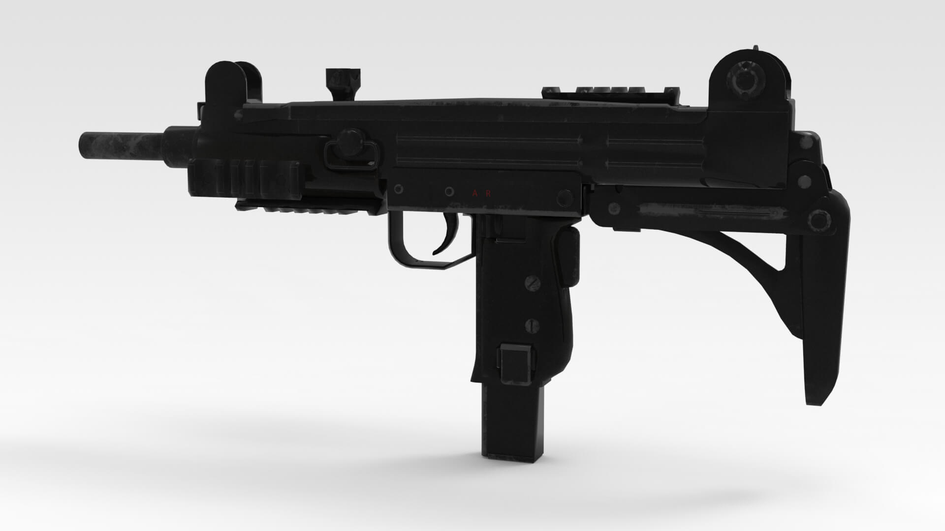 Machine Gun - Weapon 3D Model by Trish