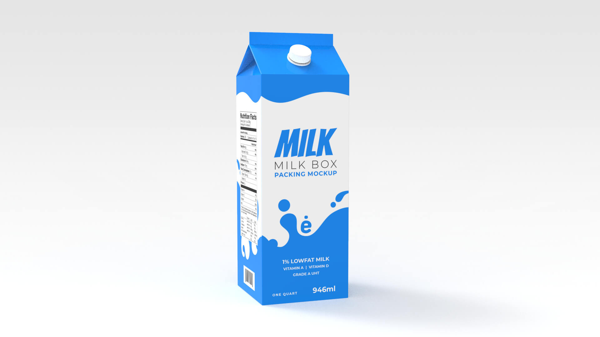 Milk Carton - Tetra Pack 3D Model by Trish