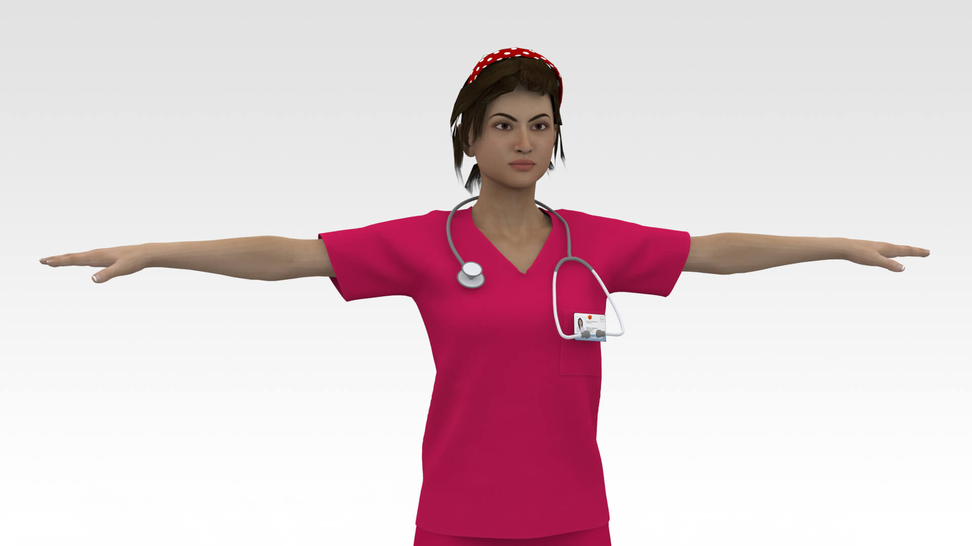Nurse - Hospital Nurse 3D Model by Trish