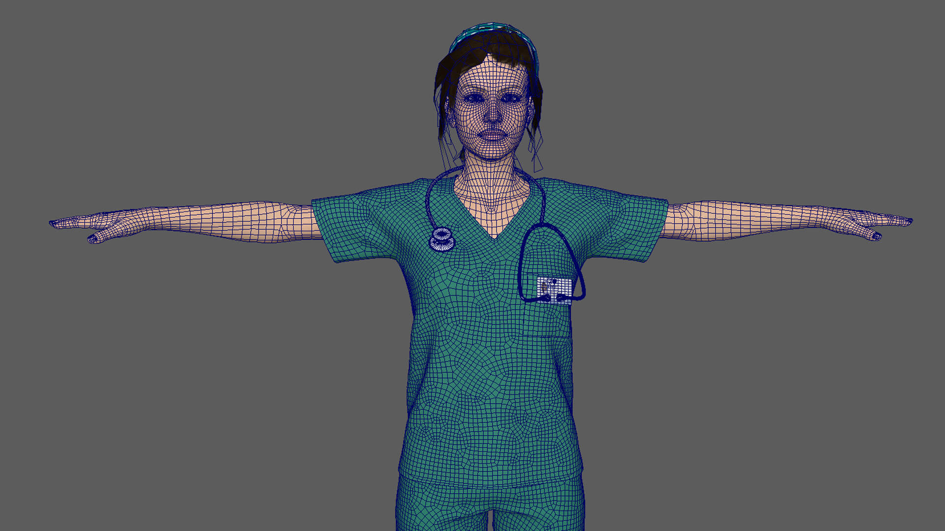 Nurse - Hospital Nurse 3D Model by Trish