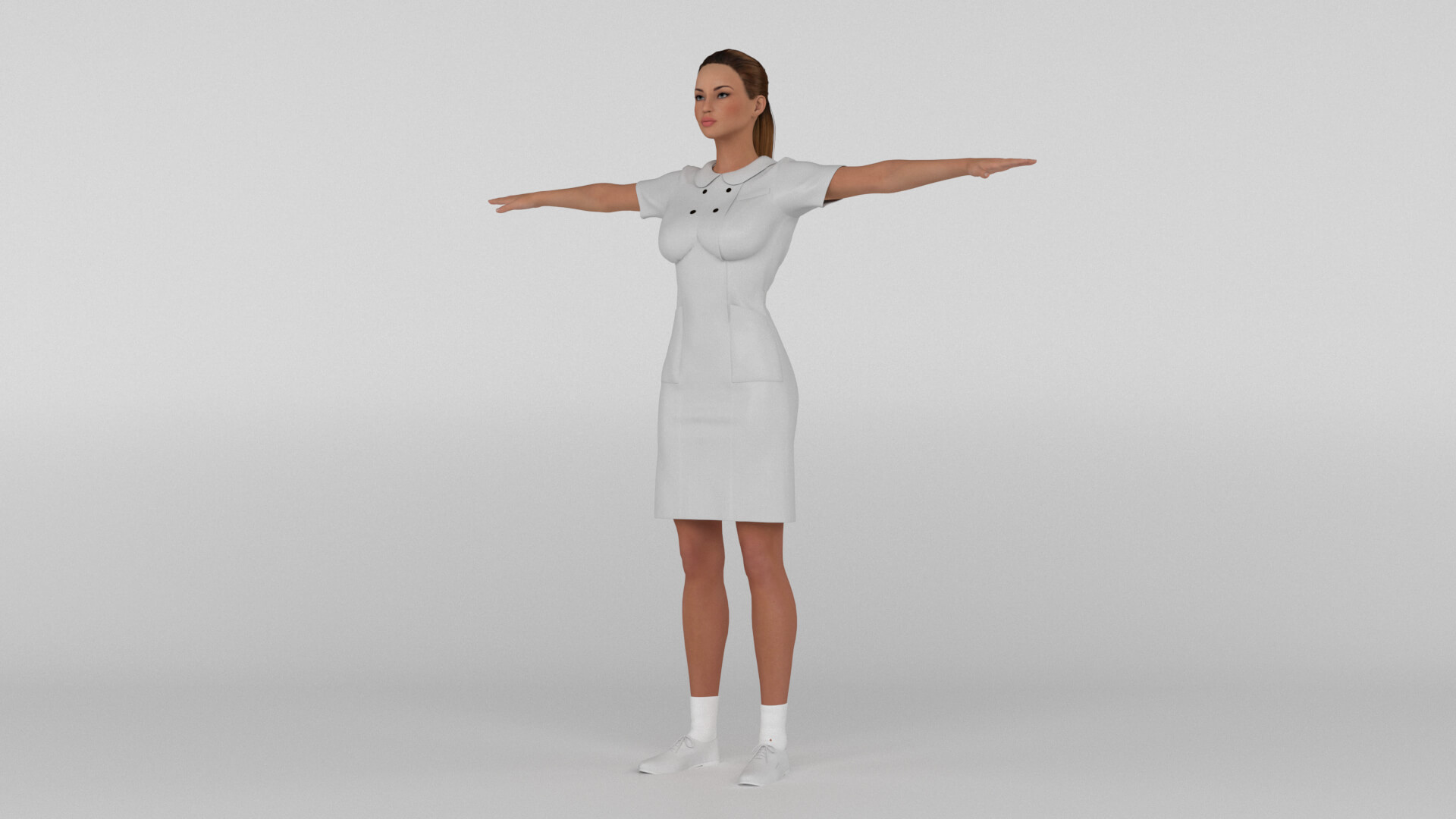Nurse - Hospital Nurse 3D Model by Trish