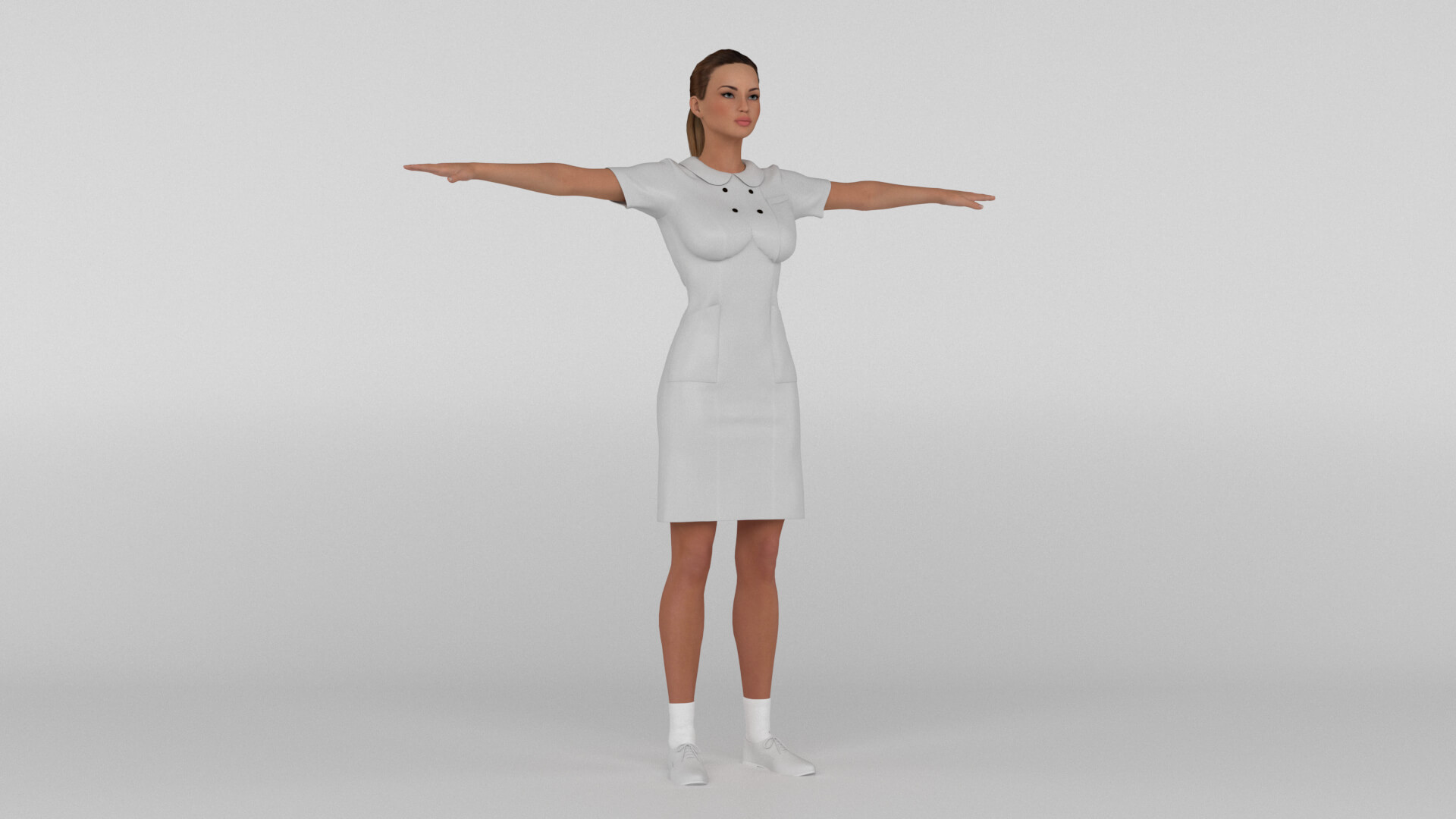 Nurse - Hospital Nurse 3D Model by Trish