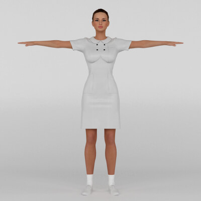 Nurse - Hospital Nurse 3D Model by Trish