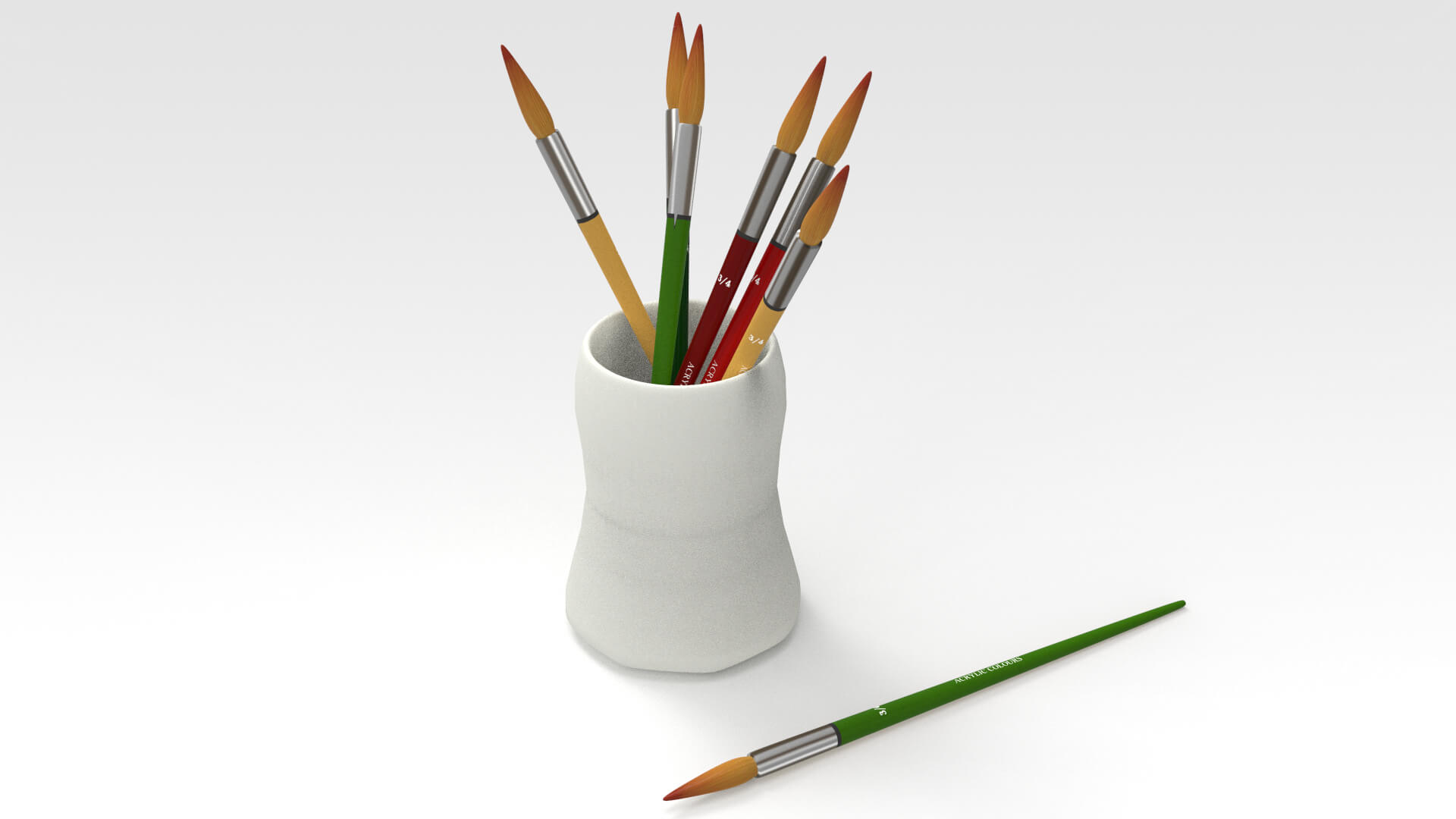 Paint Brush - Painting 3D Model by Trish