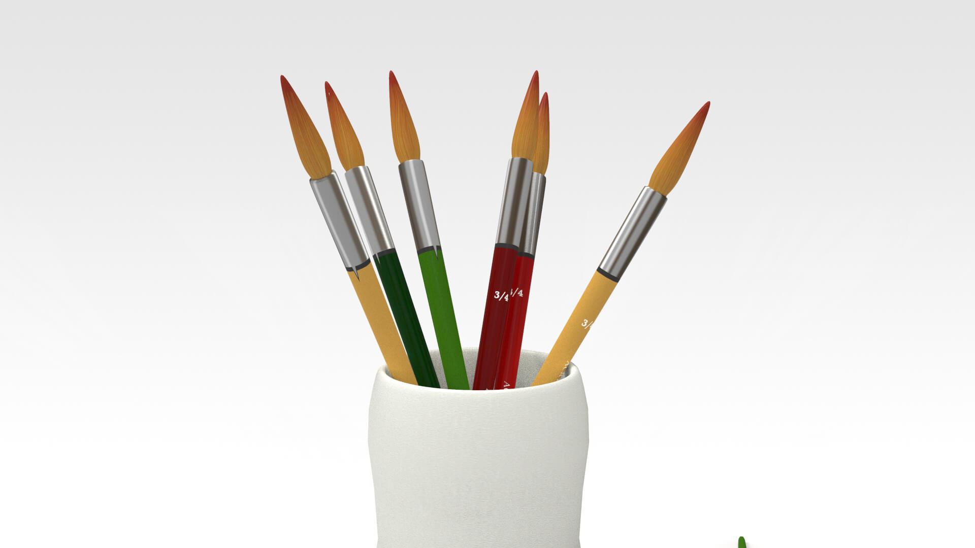 Paint Brush - Painting 3D Model by Trish