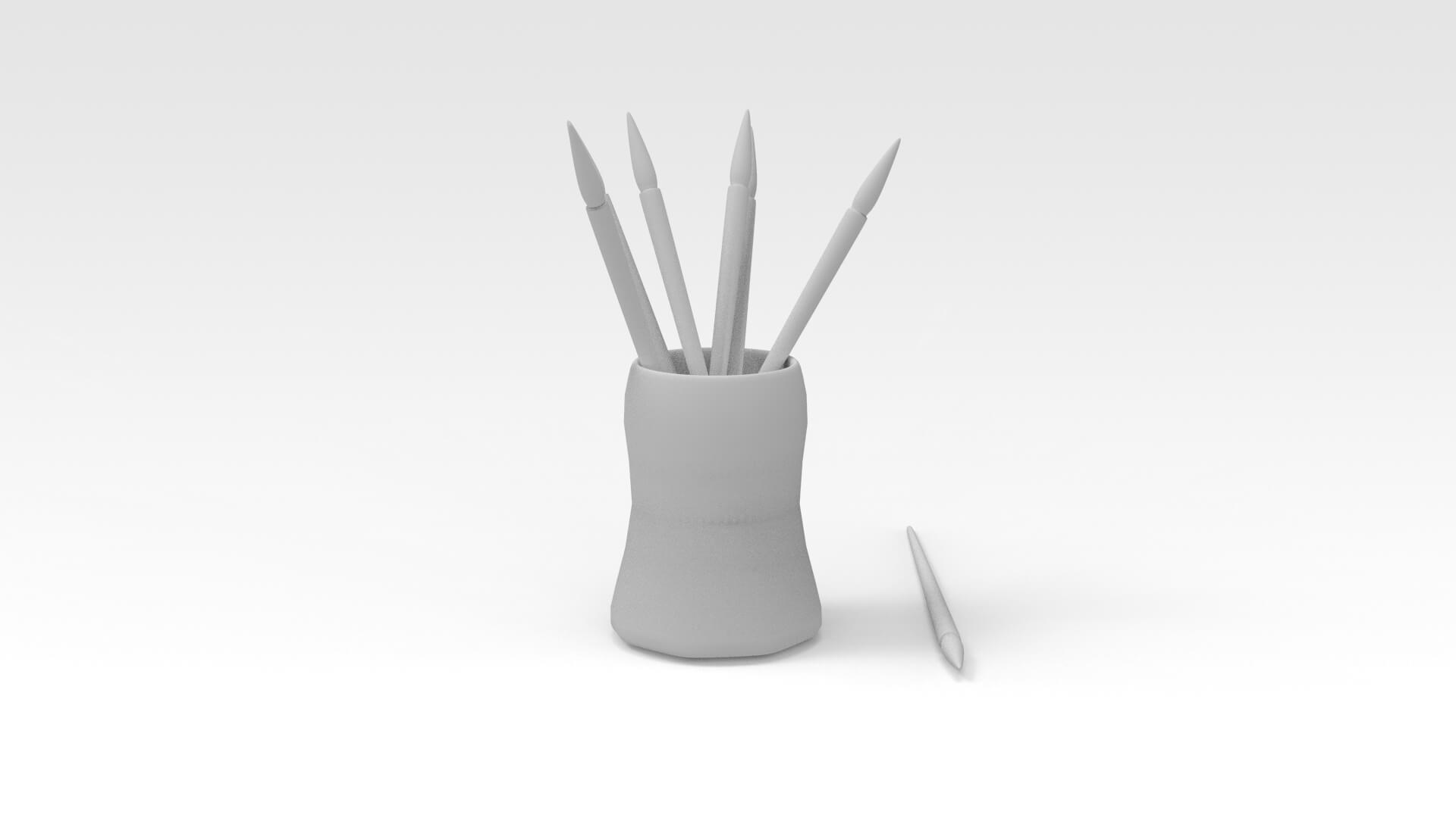 Paint Brush - Painting 3D Model by Trish