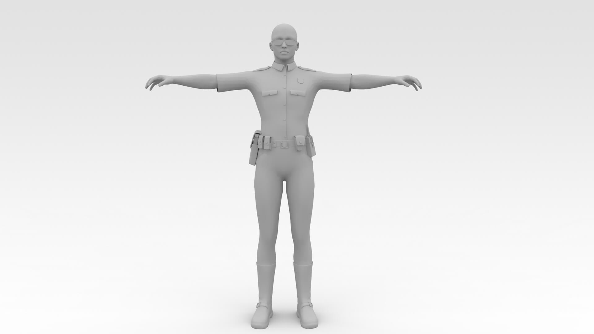 Police Cop - Police 3D Model by Trish