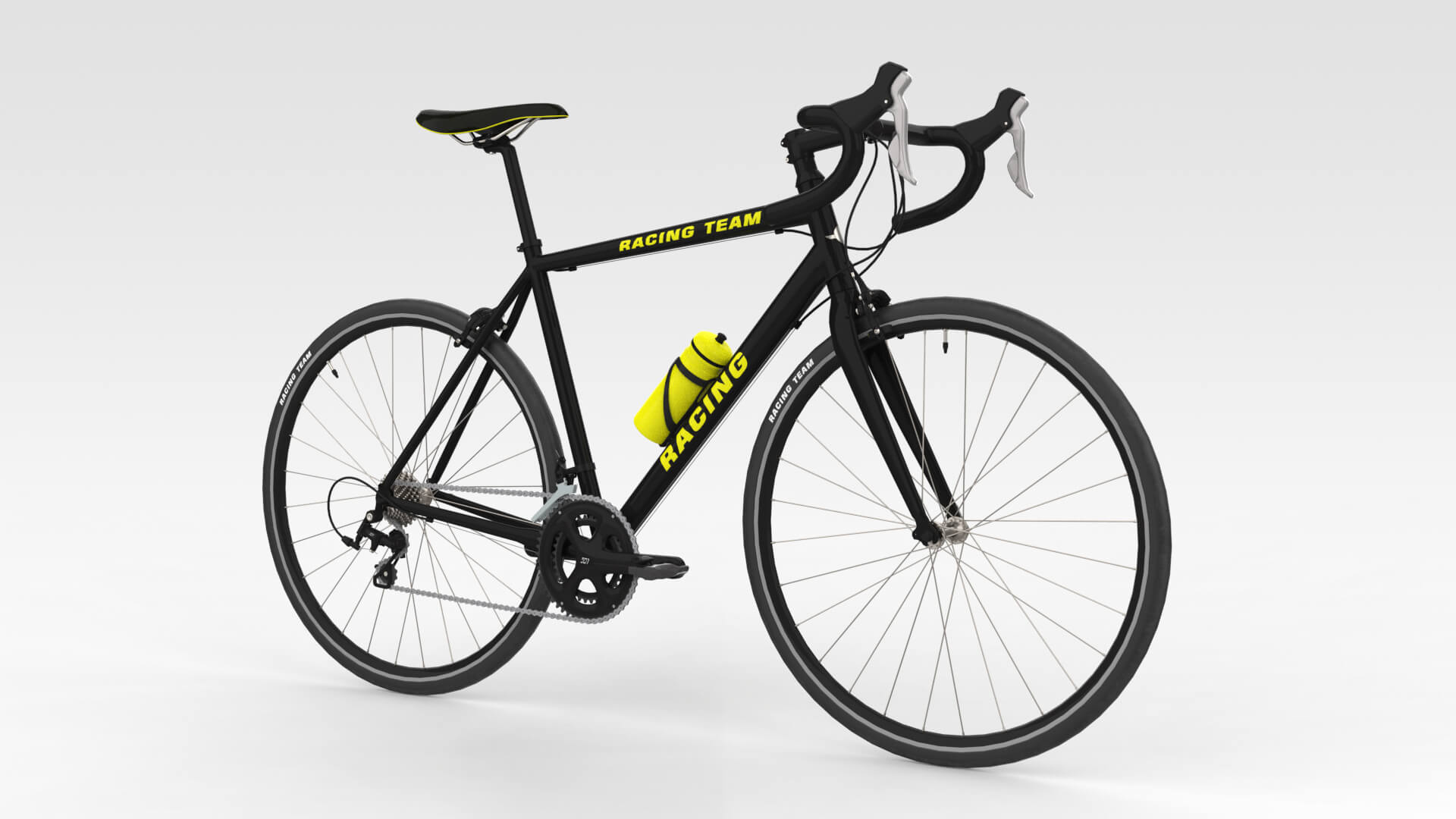 Racing Bicycle - Black 3D Model by Trish
