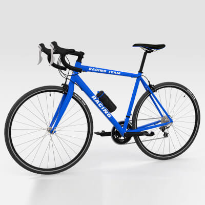 Racing Bicycle - Blue 3D Model by Trish
