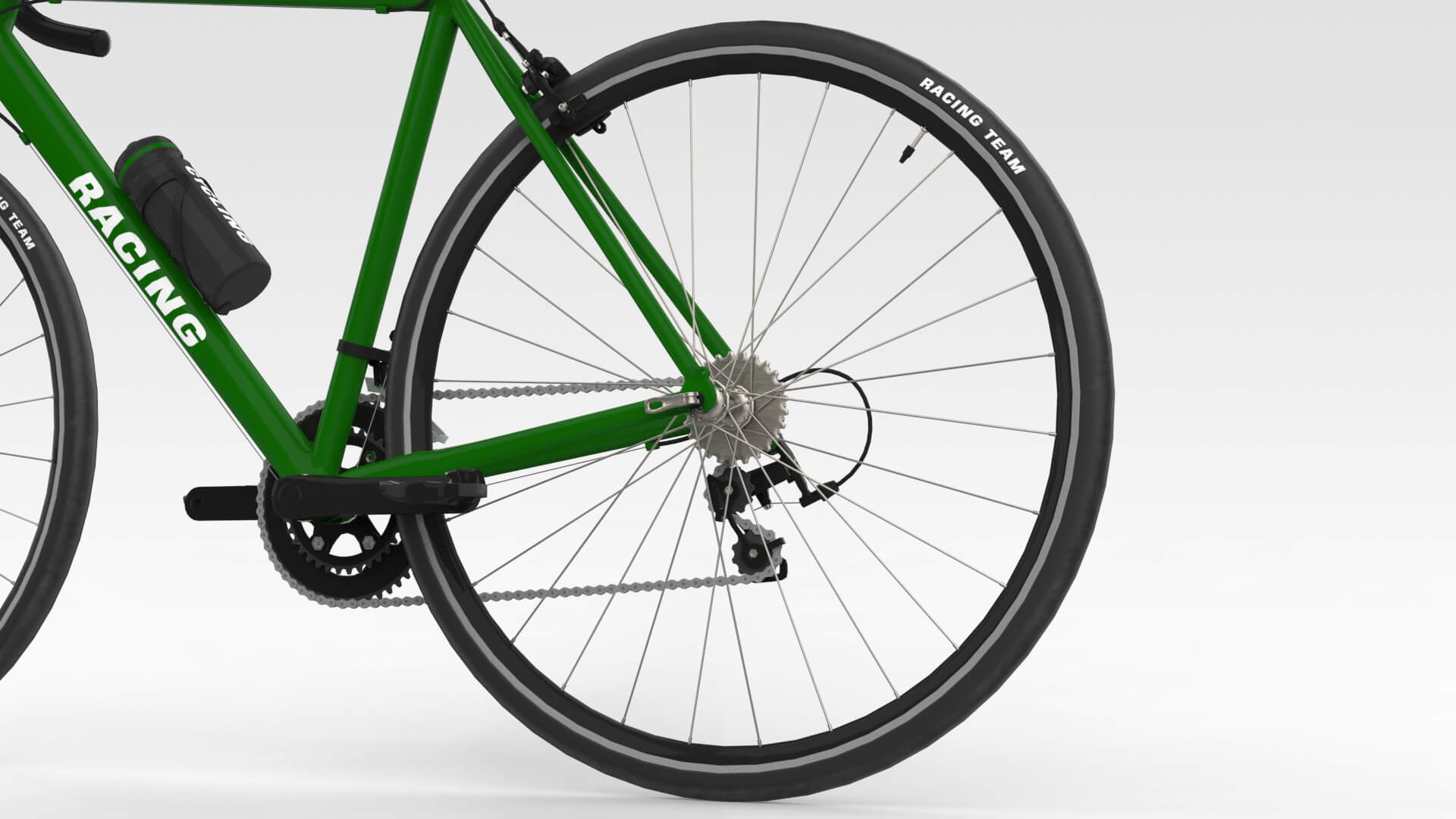 Racing Bicycle - Green 3D Model by Trish