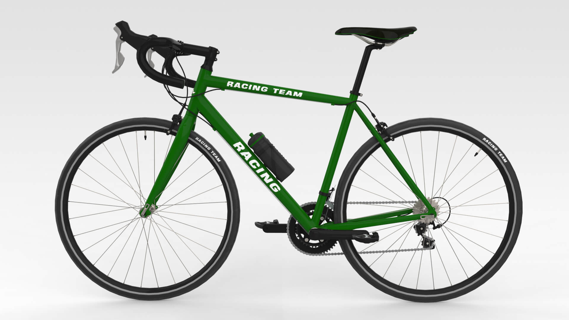 Racing Bicycle - Green 3D Model by Trish