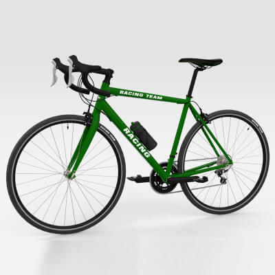 Racing Bicycle - Green 3D Model by Trish
