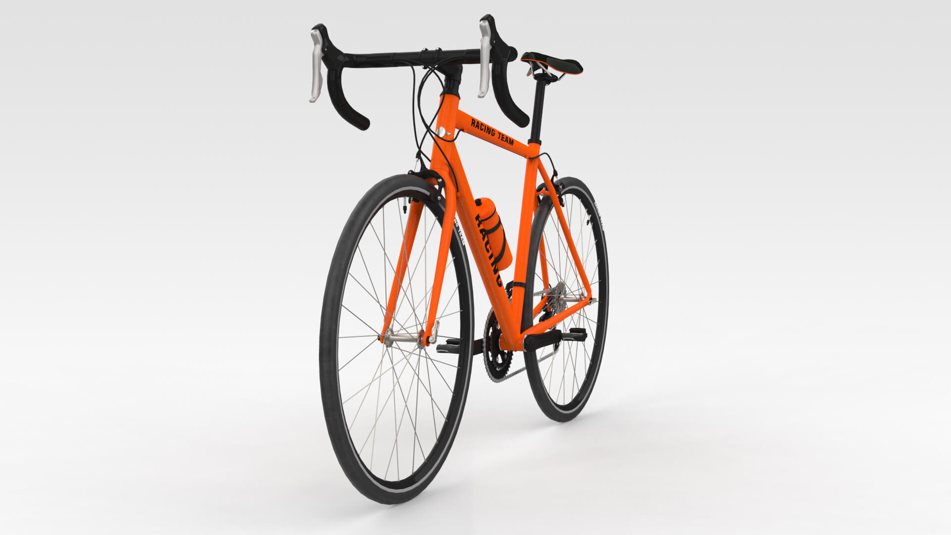 Racing Bicycle - Orange 3D Model by Trish