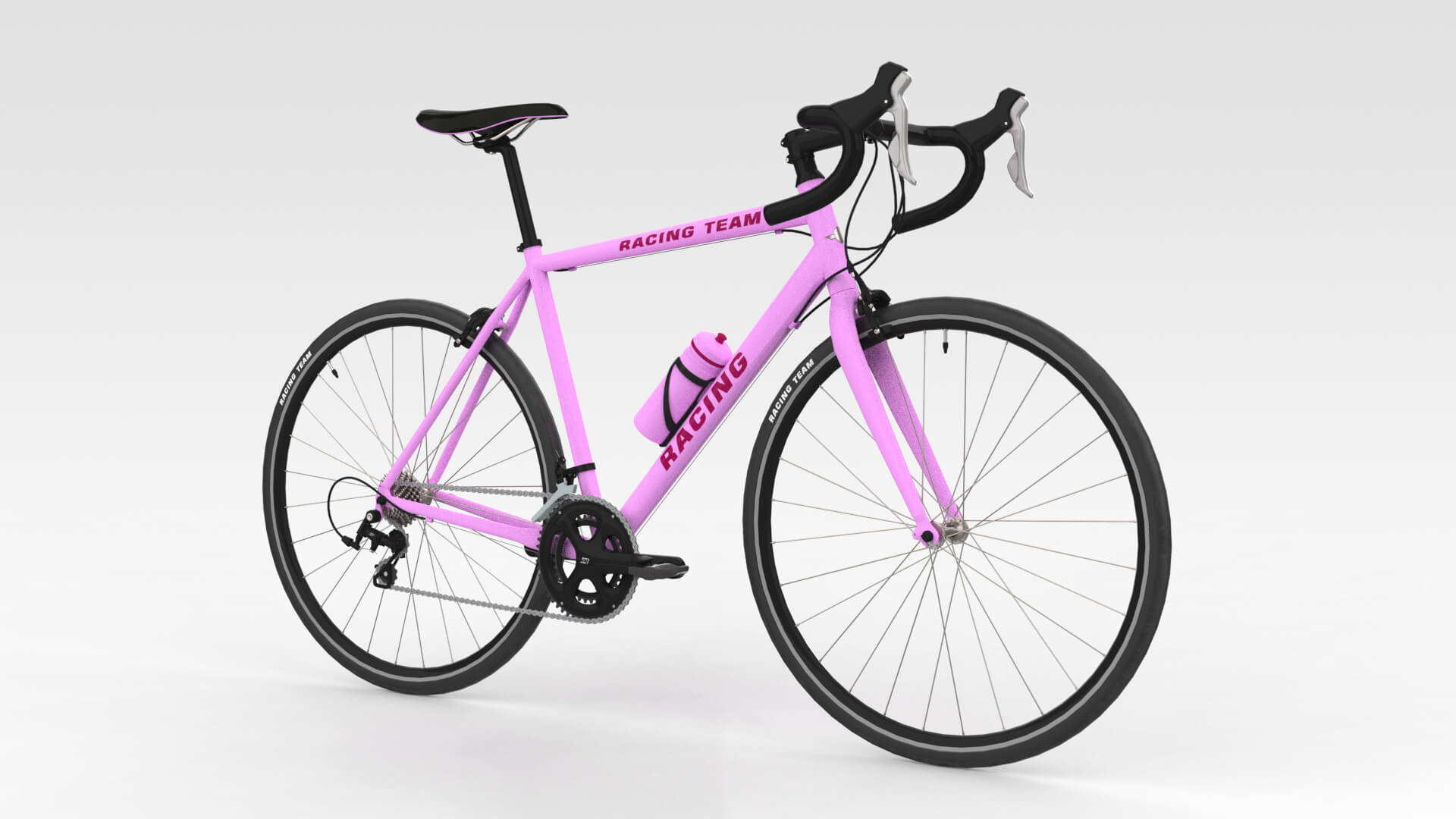 Racing Bicycle - Pink 3D Model by Trish