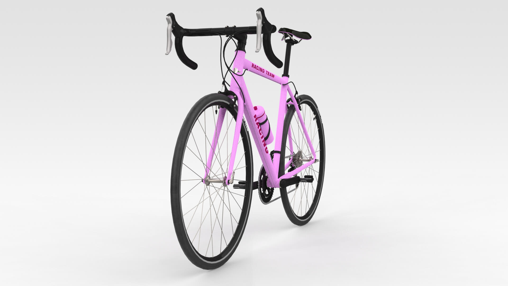 Racing Bicycle - Pink 3D Model by Trish