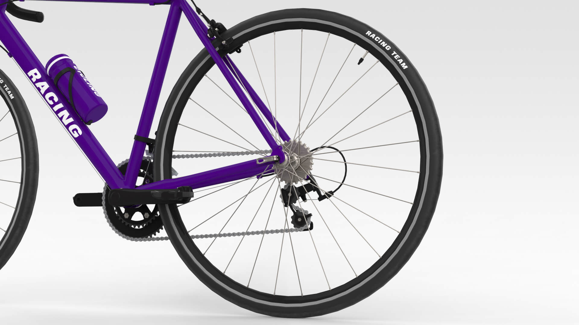 Racing Bicycle - Purple 3D Model by Trish